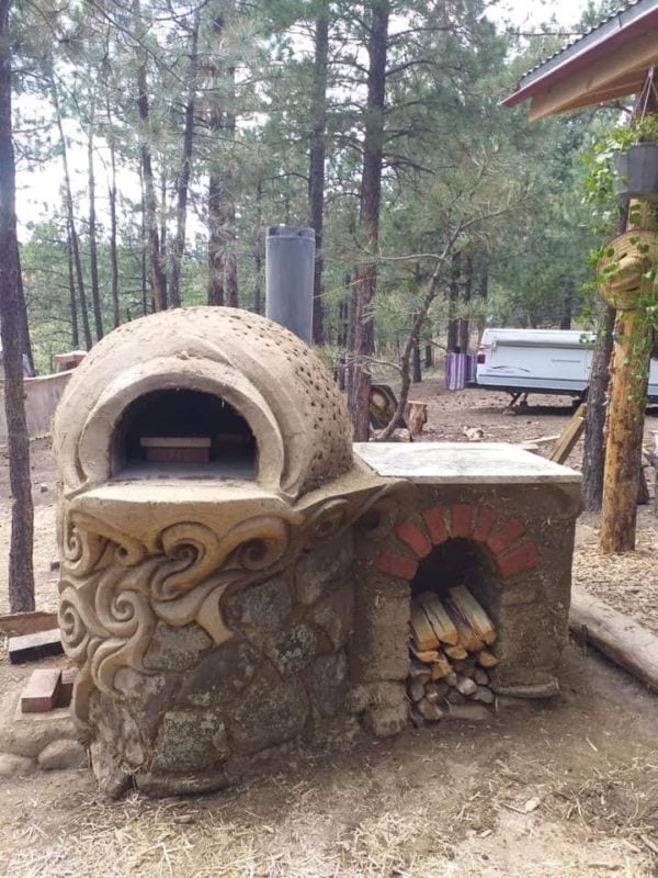 Cob Workshops : Cob Oven & Benches & Work Table at the Muddy Mule Farm ...